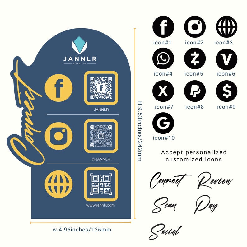 Multi QR Code Sign,custom QR Code Sign for Business ,payment Sign ...