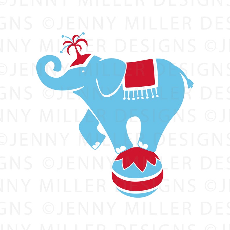 Circus Elephant SVG, Cricut, Silhouette, Circus, Elephant, SVG, DXF ...