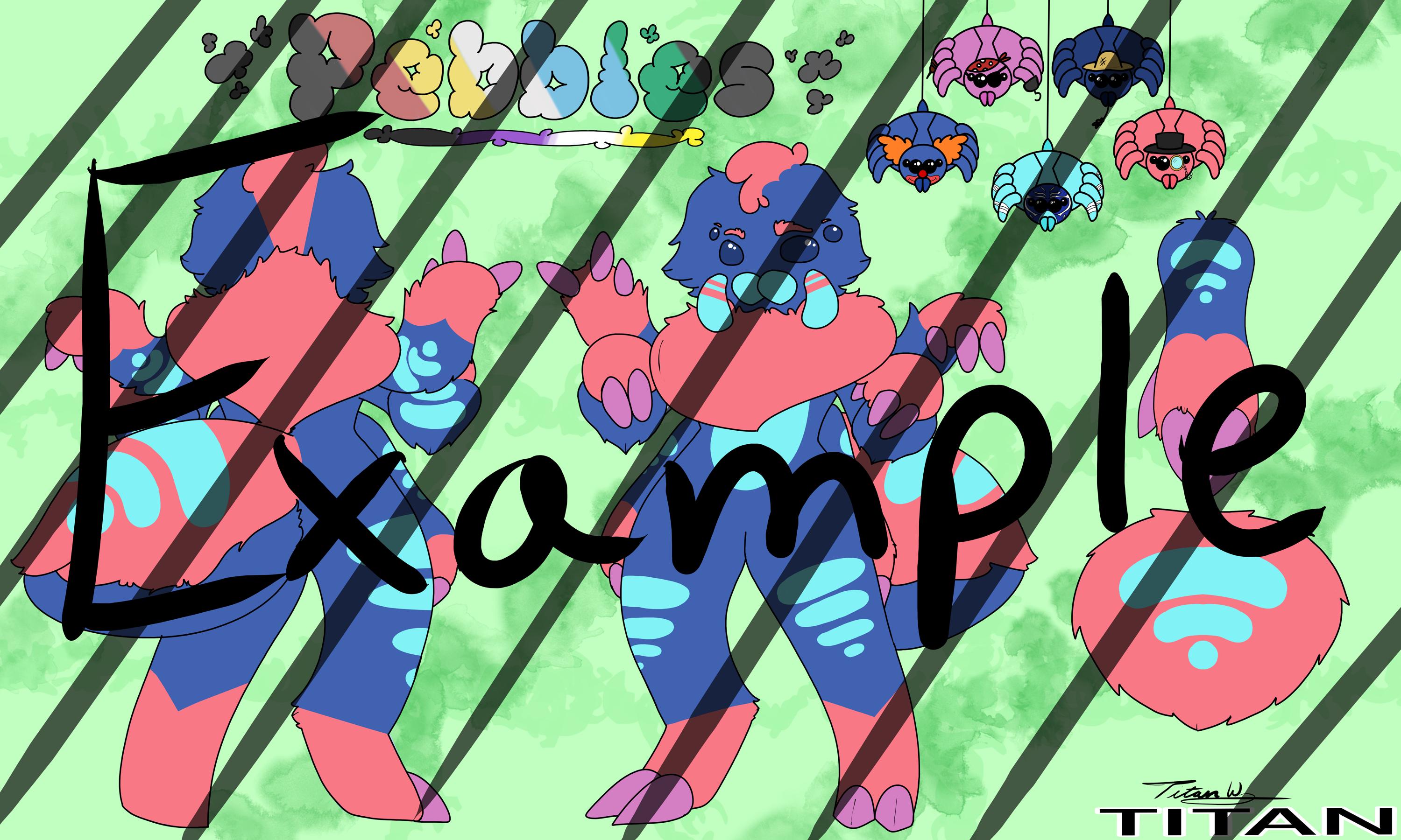 Spider Fursona Ref Sheet - Etsy