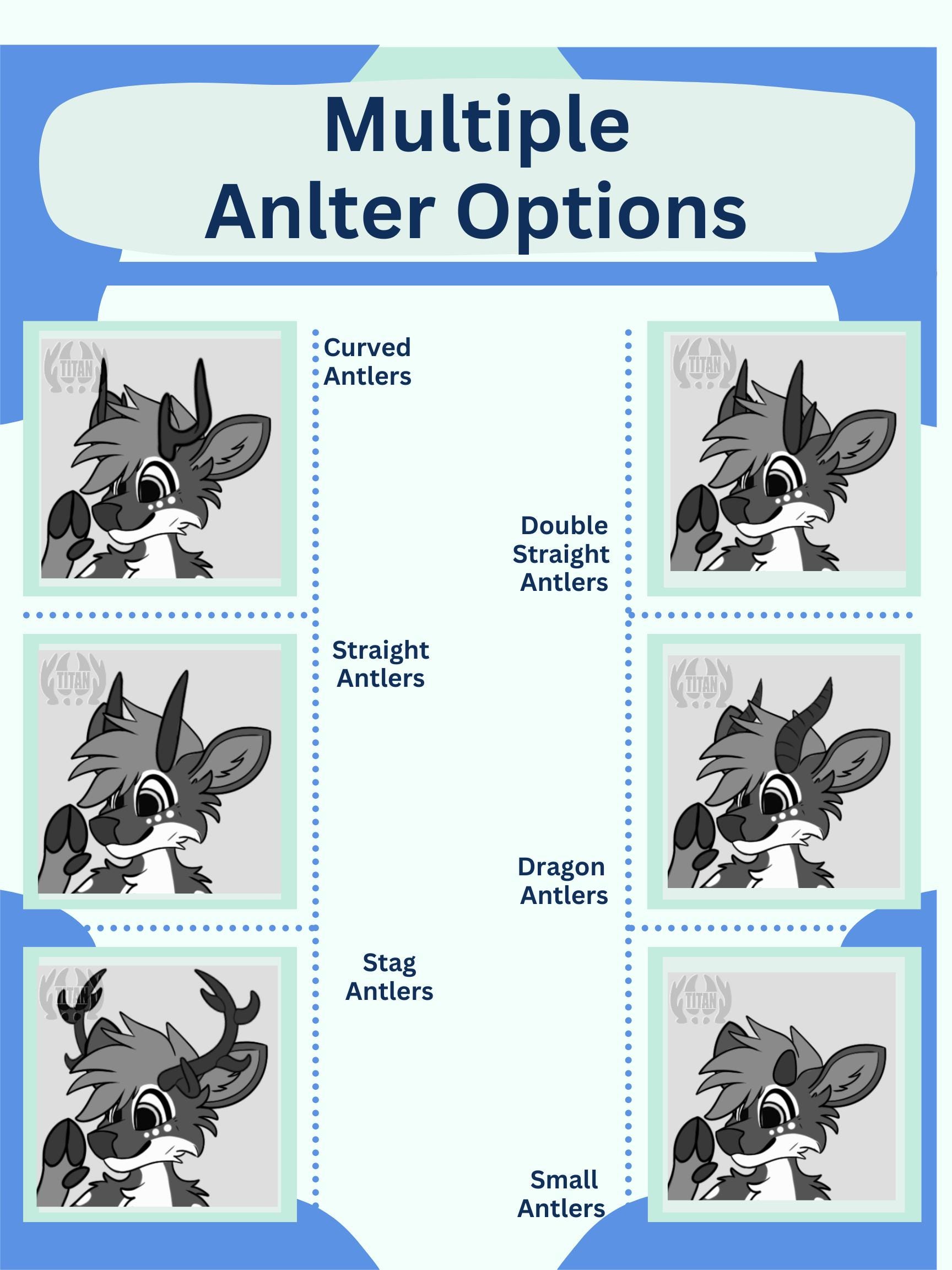 Deer Fursona Reference Sheet (PSD) - Etsy