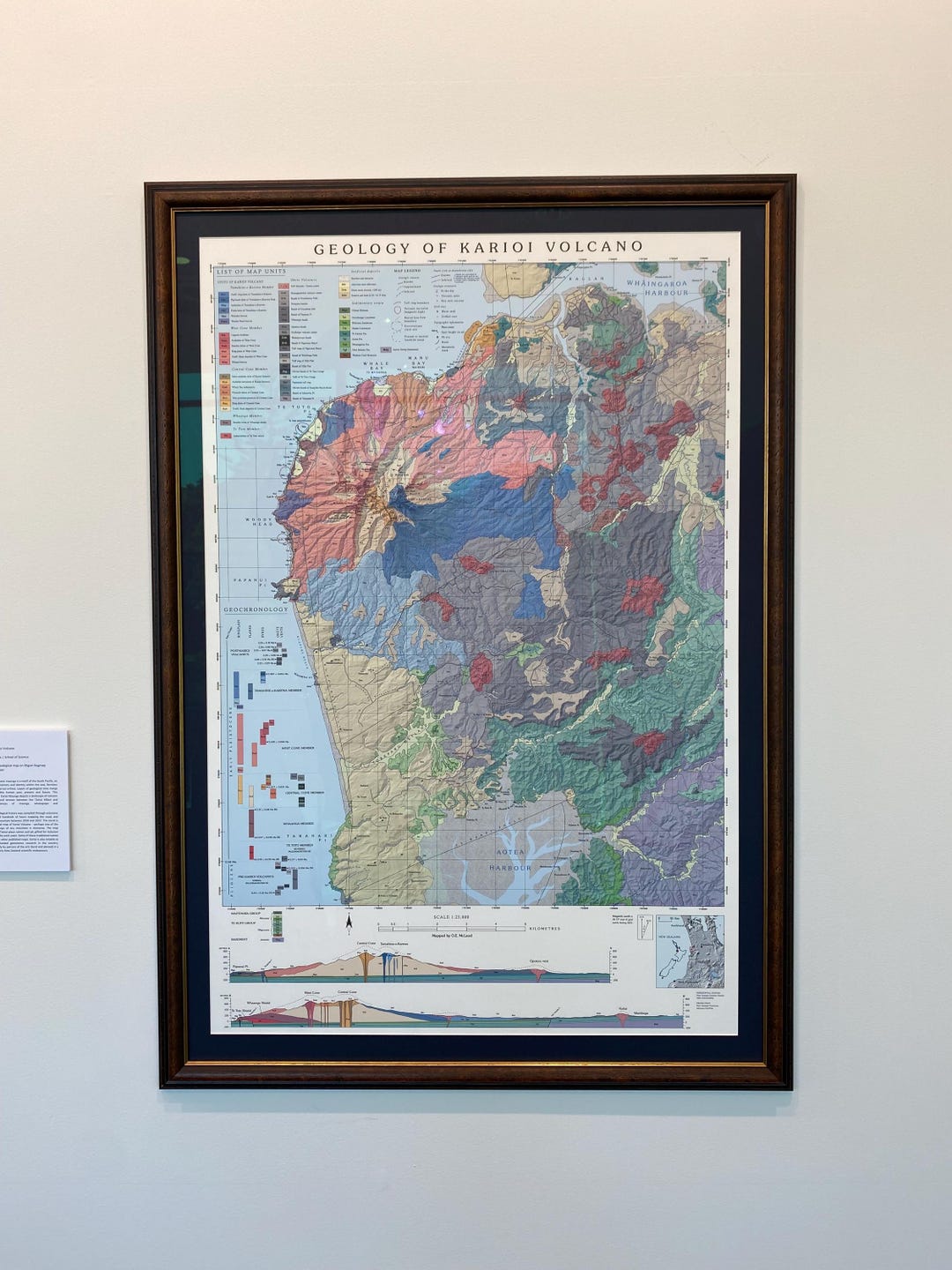 Unique Geological Map of an Ancient Volcano (karioi) in Aotearoa New ...