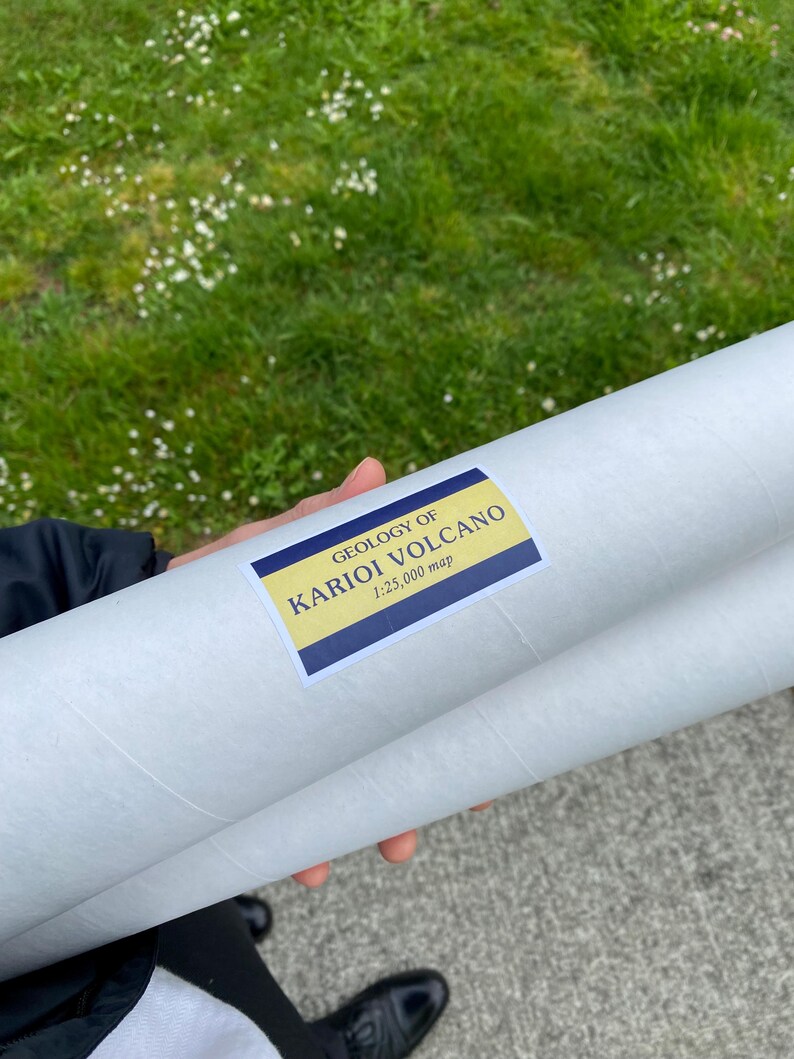 Unique Geological Map of an Ancient Volcano (karioi) in Aotearoa New ...
