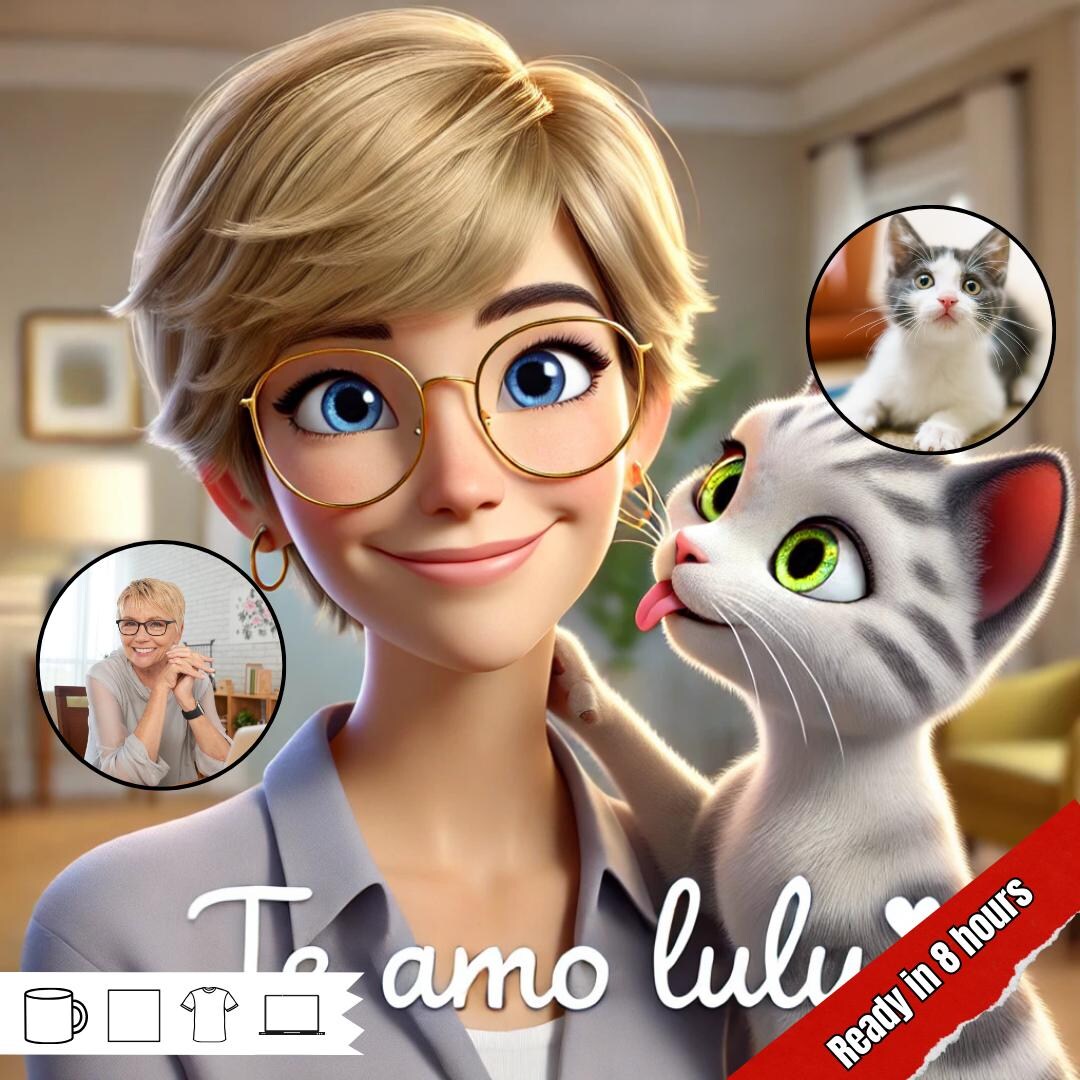 Custom Cartoon Animation, Custom Family Portrait, Photo Cartoon ...