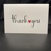 Thank You Note, Simple Thank You Note, Handmade Thank You Note, Hand ...