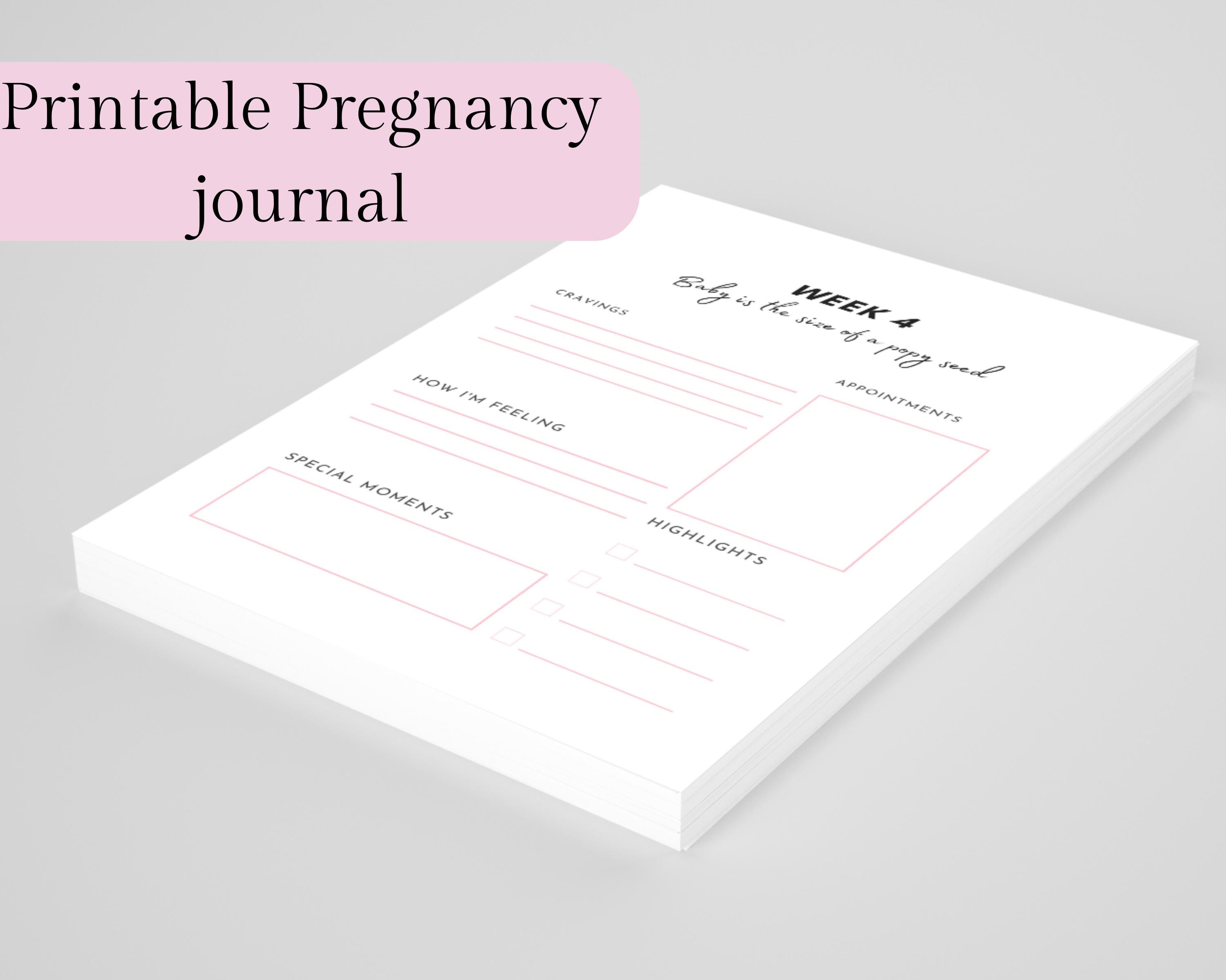 Pregnancy Journal, Pregnancy Journal First Time Mom Printable ...