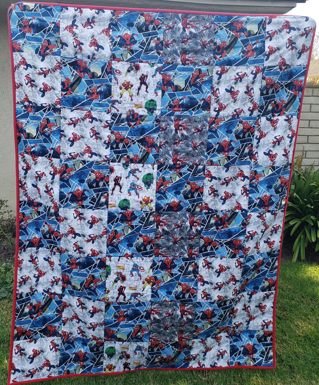 Spiderman Quilt - Etsy