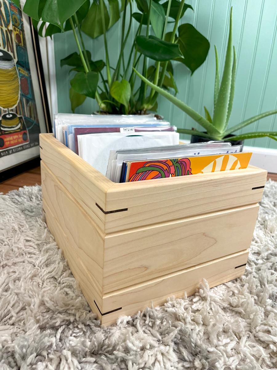 45 Record Crate for 7" Vinyl Record Storage - the Michels - Etsy