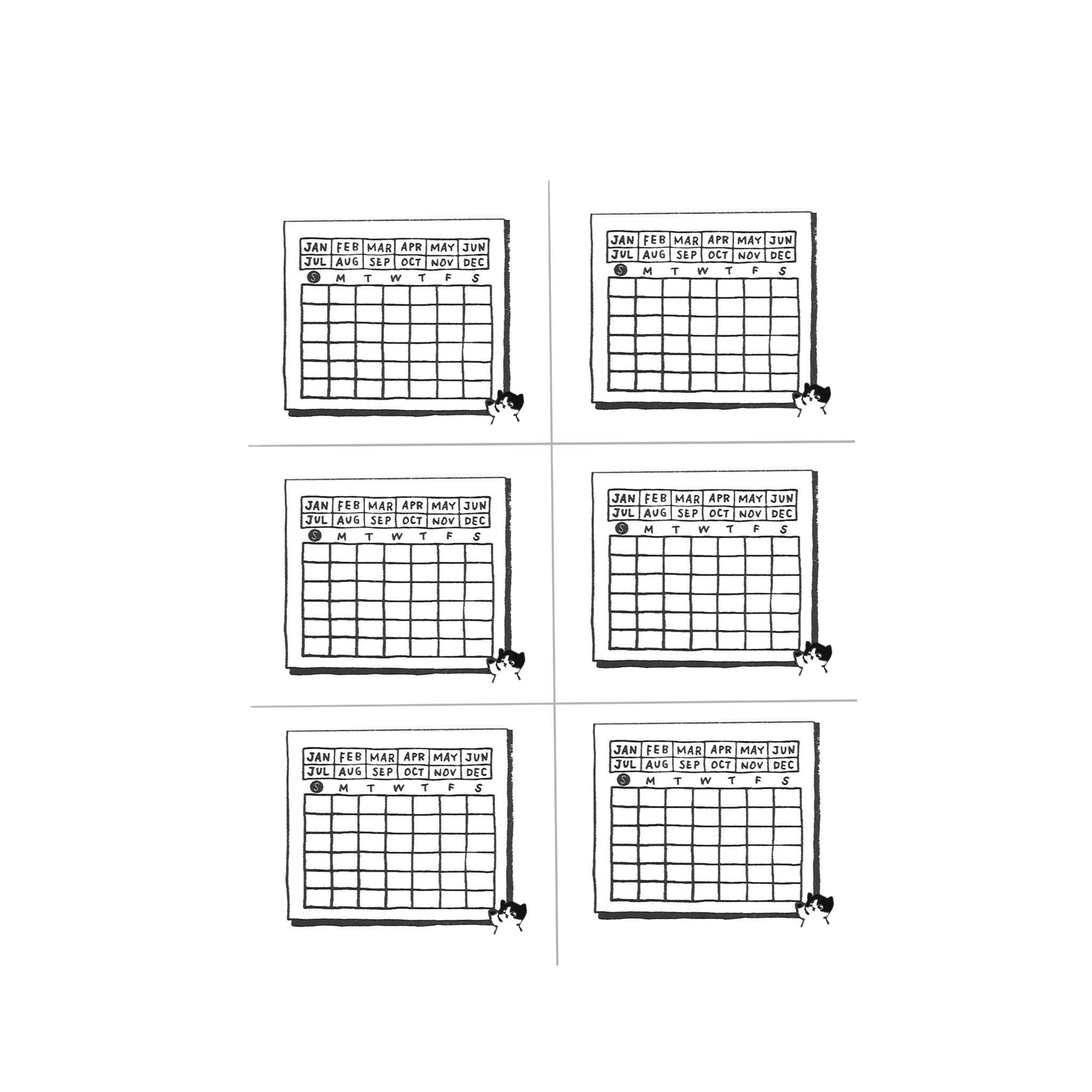 Small Printable Calendars 2025 | Minimal Aesthetic Planner | PDF ...