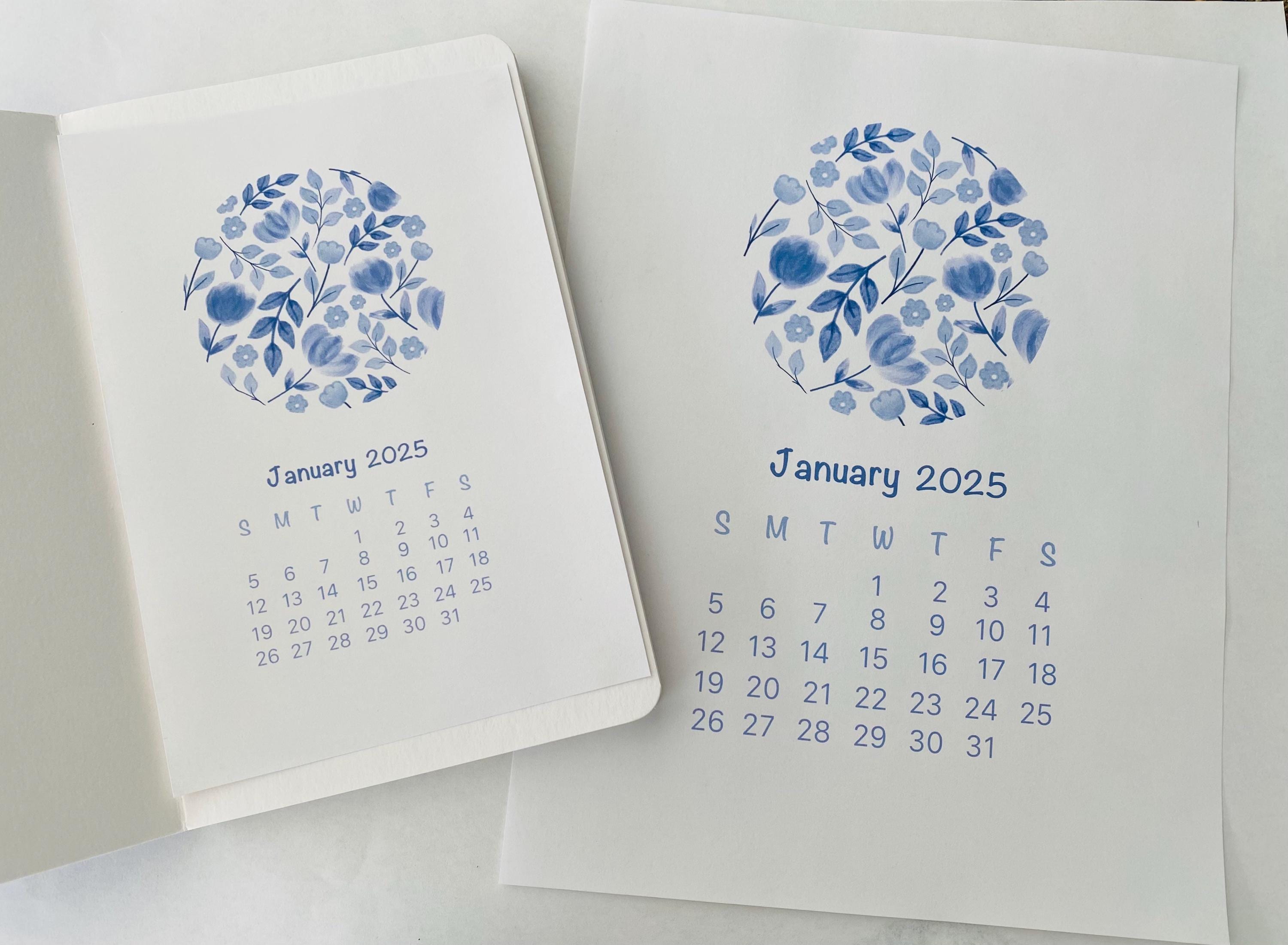 January 2025 Calendar, January 2025 Printable Calendar, Calendar in ...