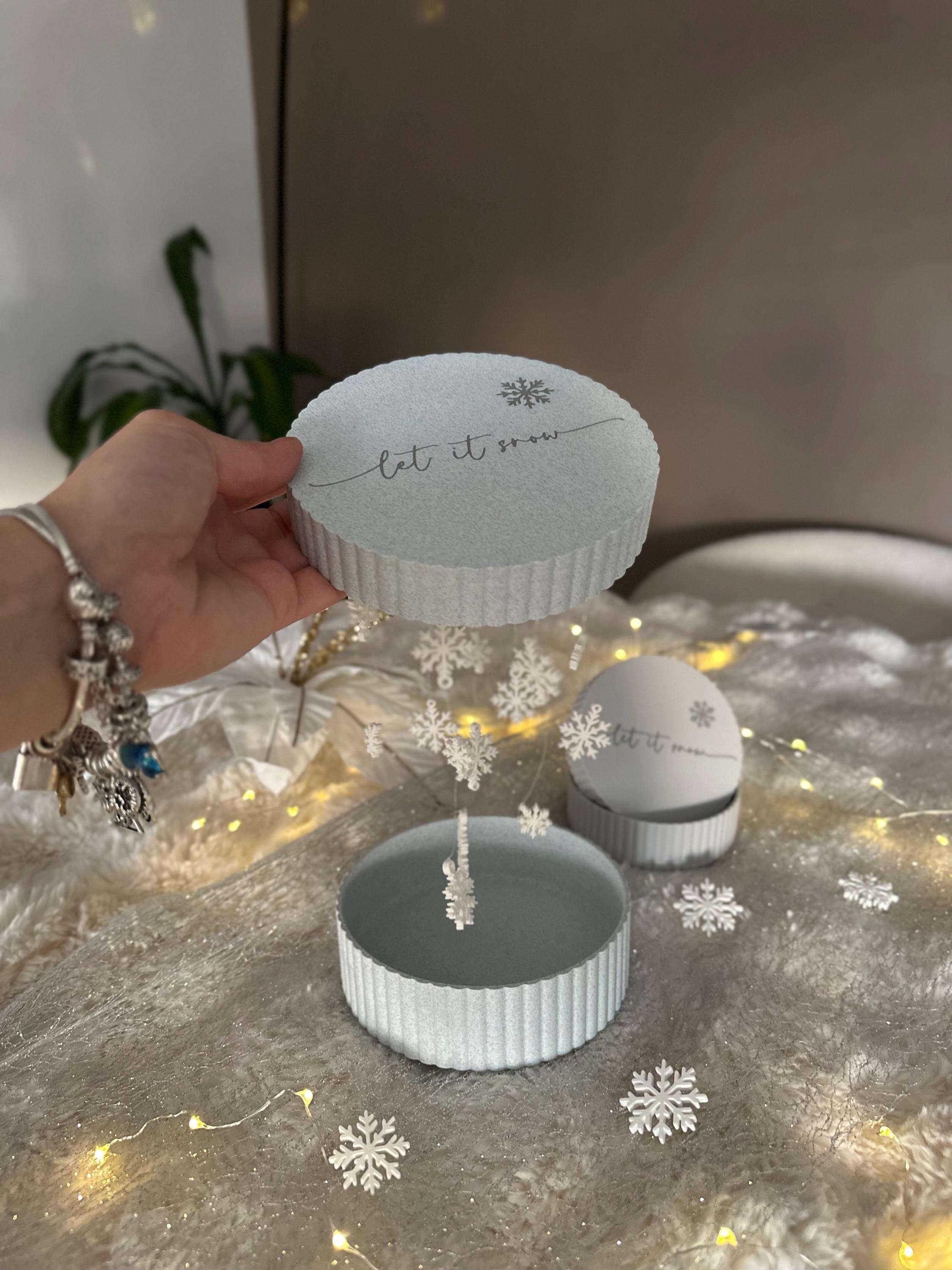 Let It Snow Gift Box – 3D Printable STL + Bambu Files | Snowflake Money ...