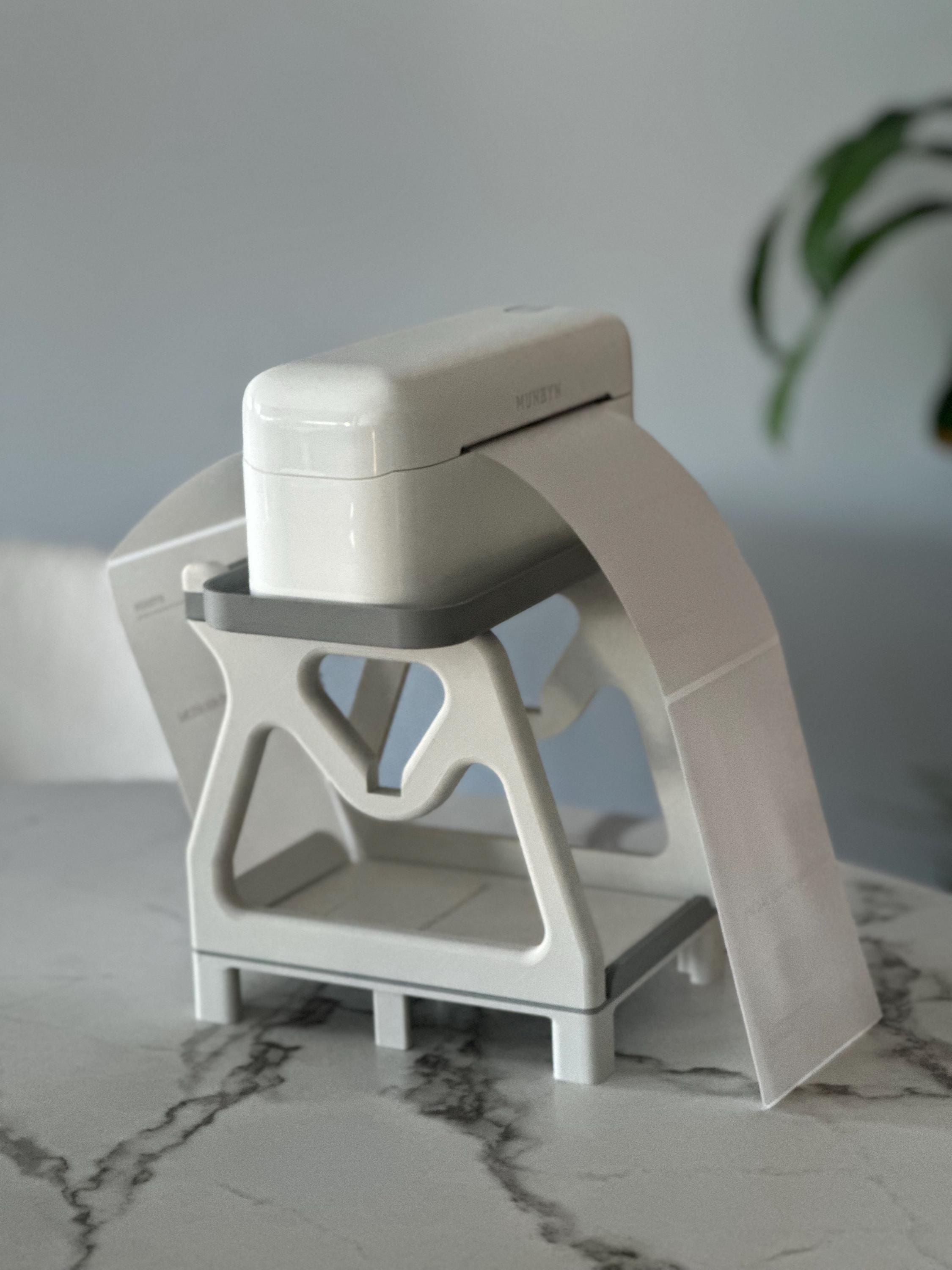 Thermal Label Printer Holder 3D Print STL and Bambu Files: Munbyn ...