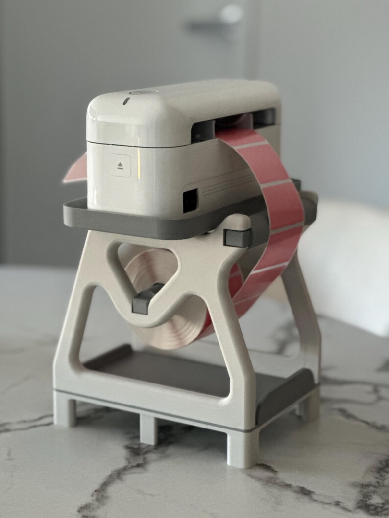 Thermal Label Printer Holder 3D Print STL and Bambu Files: Munbyn ...