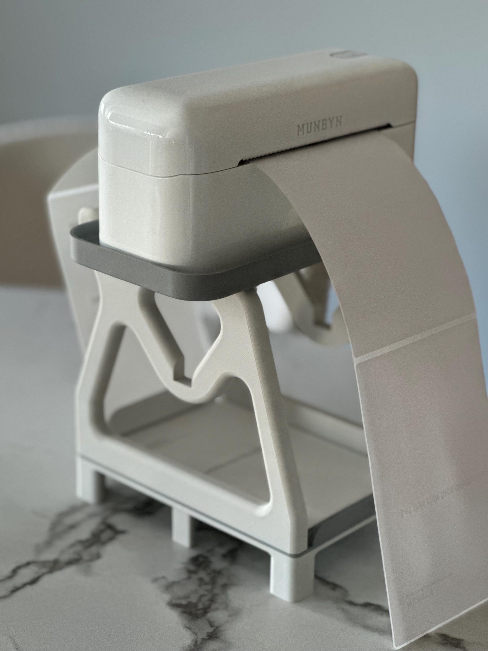 Thermal Label Printer Holder 3D Print STL and Bambu Files: Munbyn ...