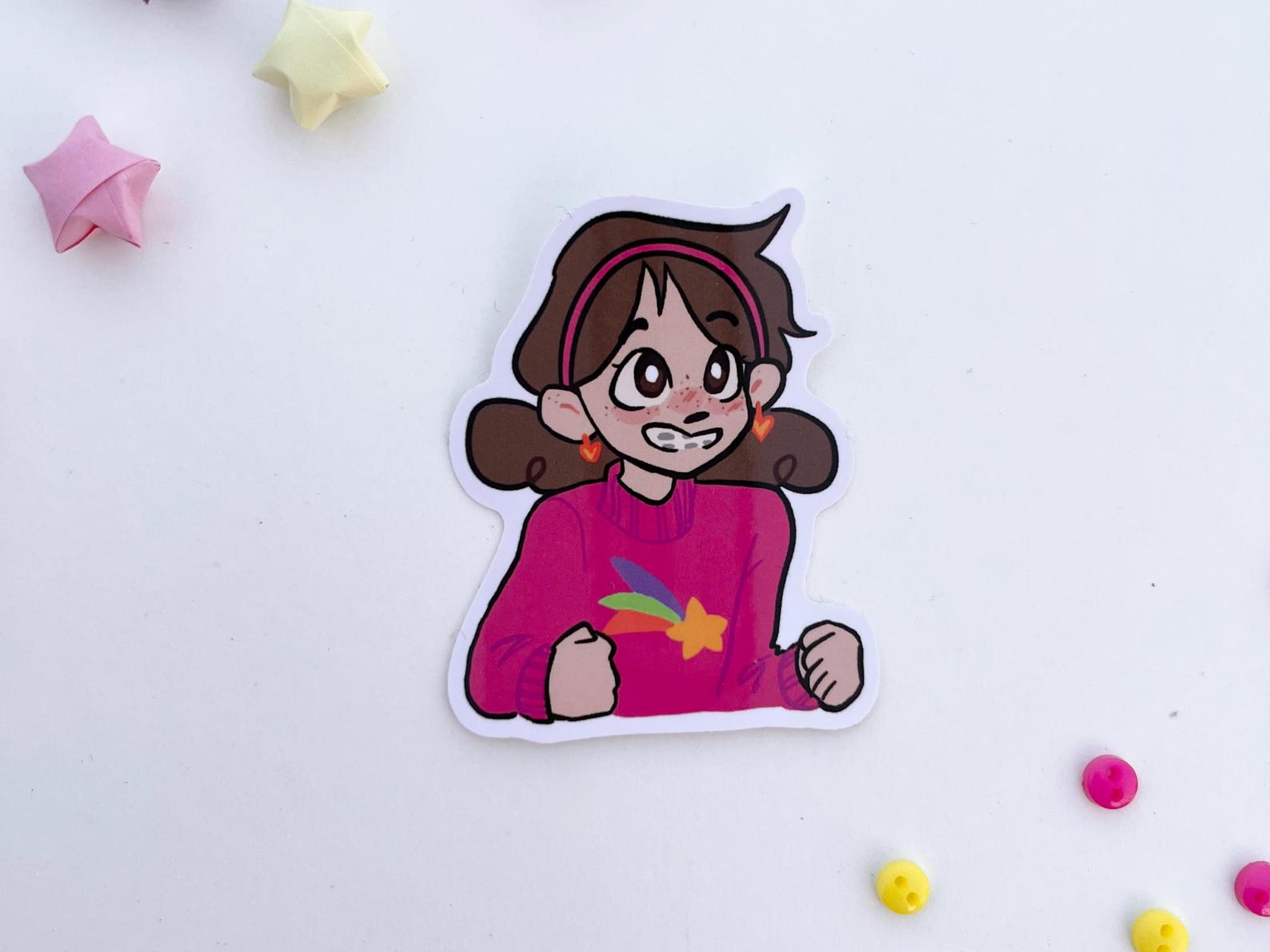 Mabel Gravity Falls Vinyl Sticker - Etsy
