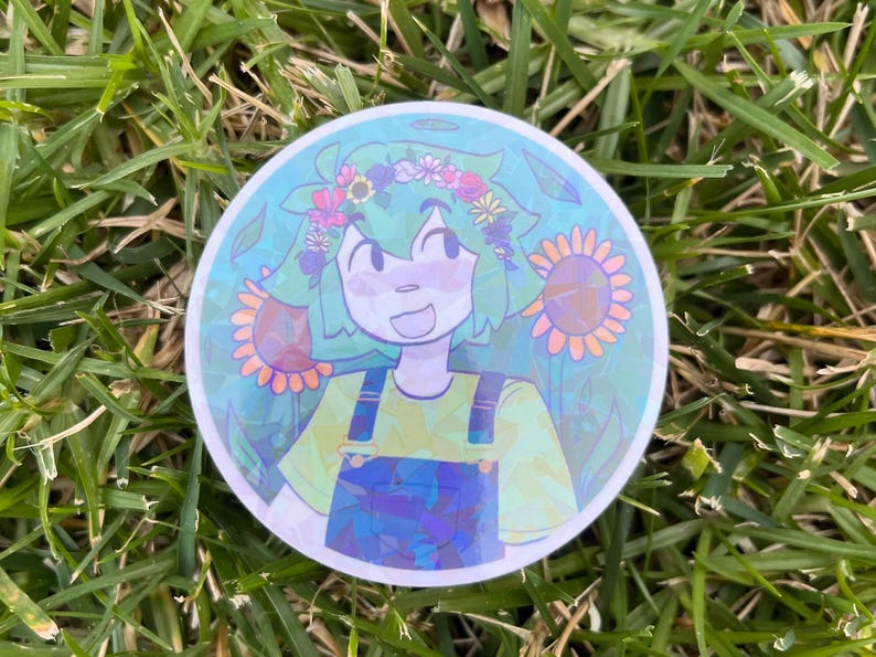 Holographic Headspace Basil Vinyl Sticker - Etsy