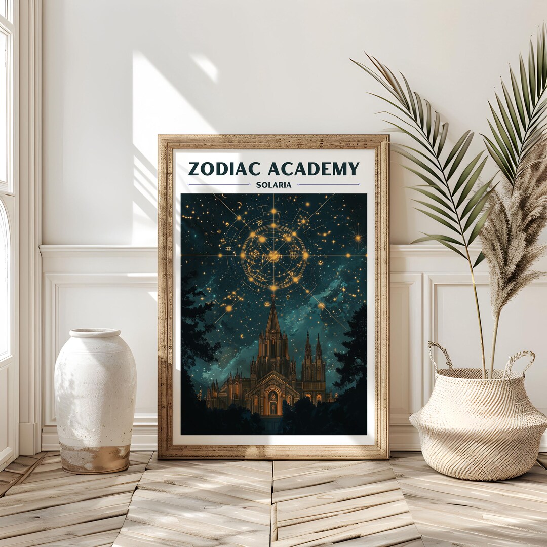 Zodiac Academy Fans Framed Poster - Solaria Art Gift for Book Lovers ...