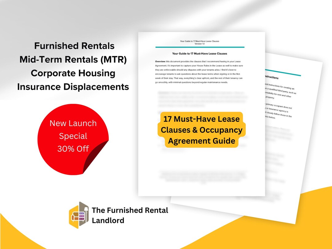 Must-have Lease Clauses & Agreement Guide for Landlords Furnished ...