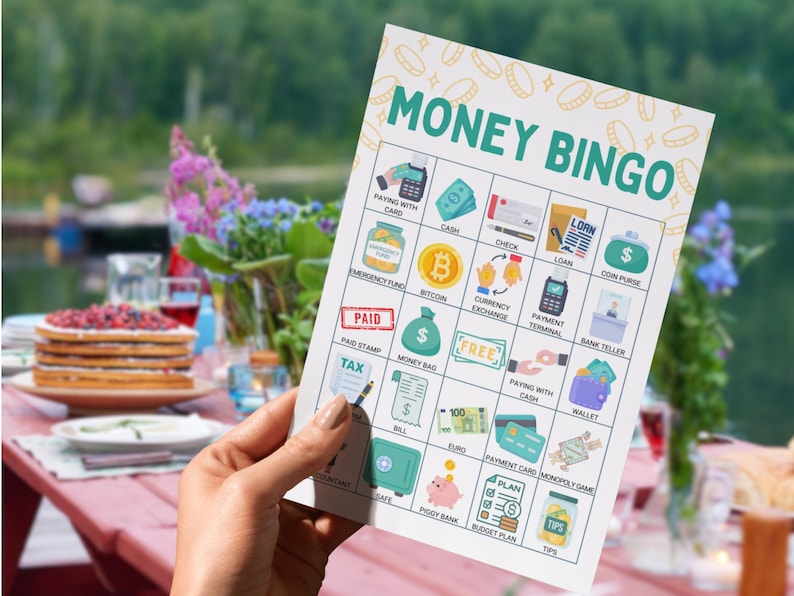 60 Money Bingo Cards, Financial Bingo Game, Teach Kids Money Banking ...