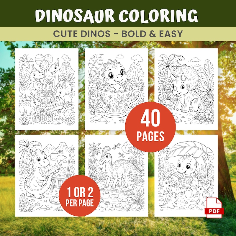 Trex Coloring Craft - Etsy