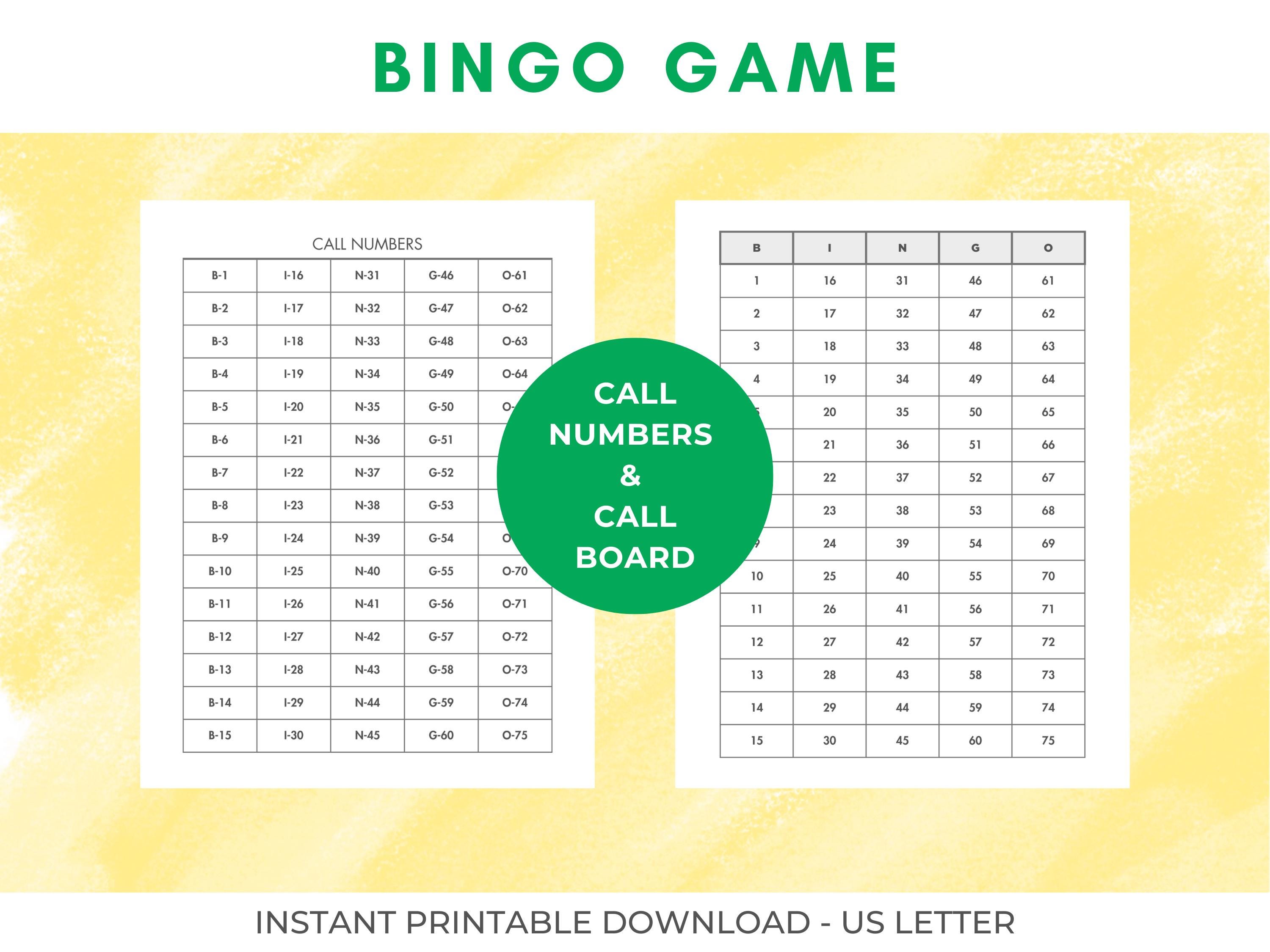 1000 Bingo Cards: Large Print Family Game (PDF Download) - Etsy
