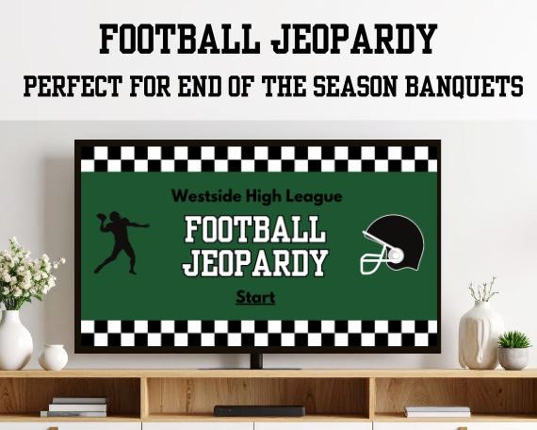 Football Jeopardy Game: Editable Canva Template (digital Download) - Etsy