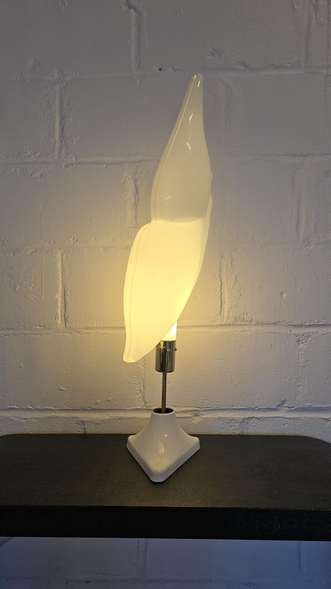 Rare & Unique Rougier Shell Shaped Acrylic Table Lamp - Etsy