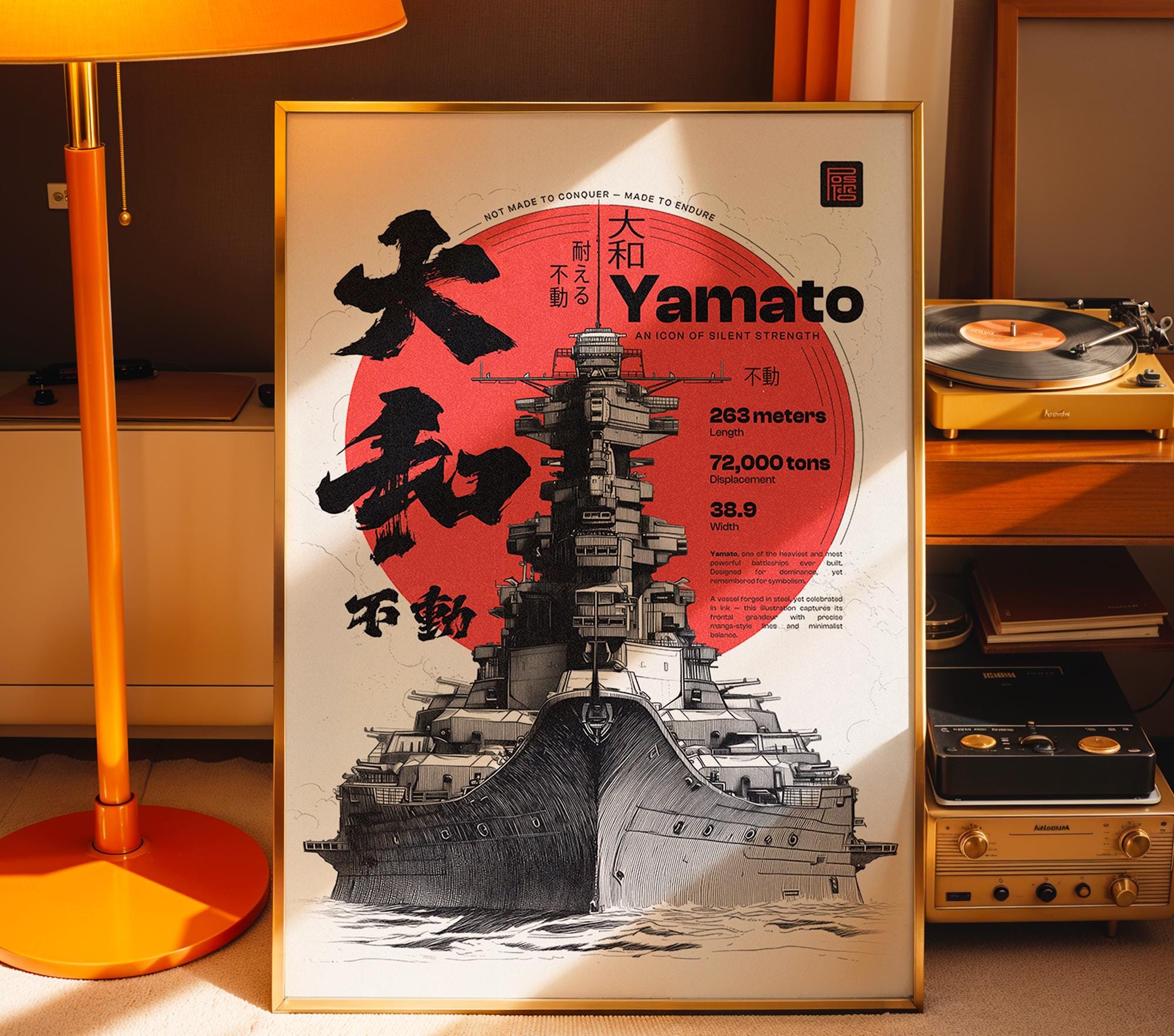 Yamato Japanese Poster – Printable Digital Wall Art With Bold ...