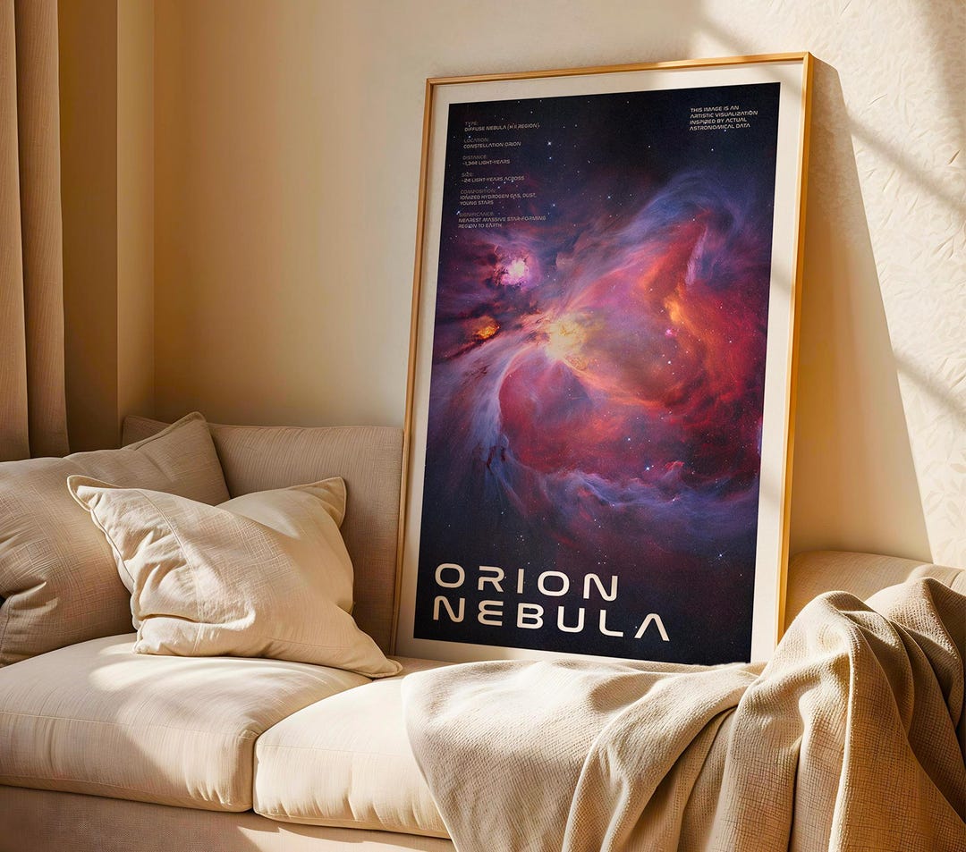 Orion Nebula Printable Poster – Sci-fi Astronomy Wall Art | Bold Cosmic ...