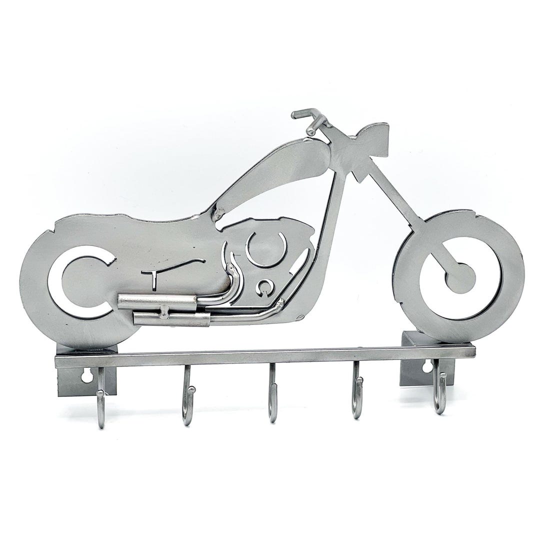 Handcrafted Motorcycle Key Holder Gift for Dads and Boyfriends ...