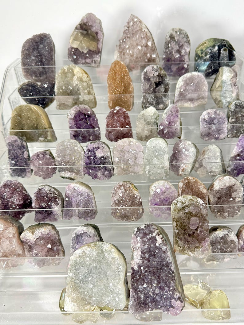 Amethyst Geode Cluster Self-standing Crystal Gemstone | Grade AAA ...