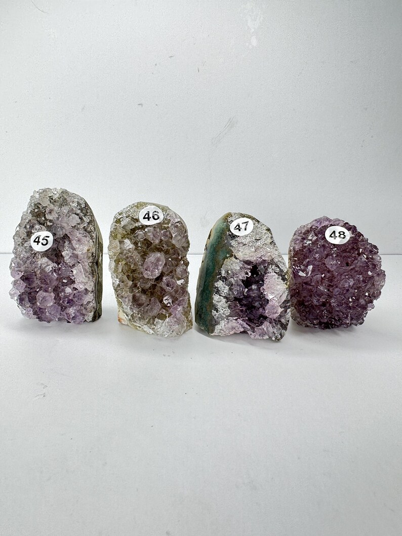 Amethyst Geode Cluster Self-standing Crystal Gemstone | Grade AAA ...
