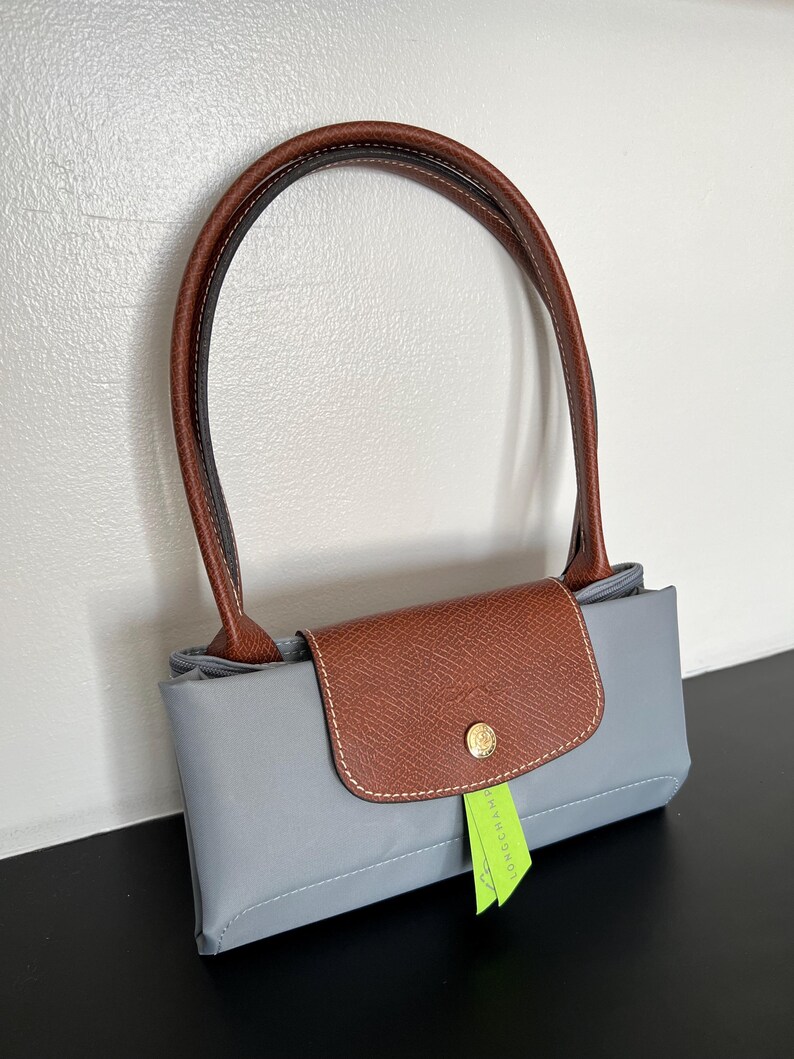 Longchamp Le Pliage Medium Long Handle Steel - Etsy