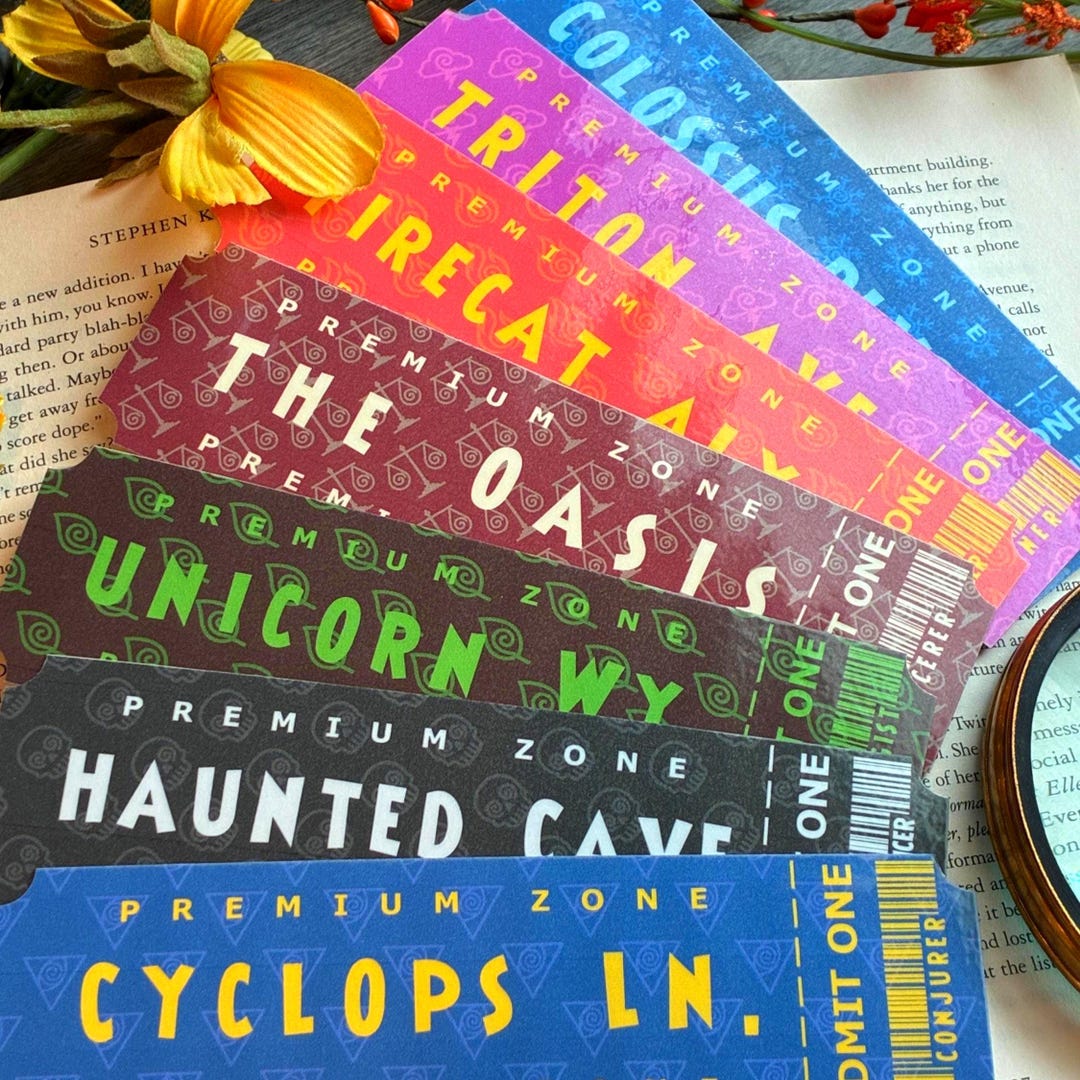 Wizard Inspired Bookmarks - Handmade Collector’s Gift for Gamers & Book ...