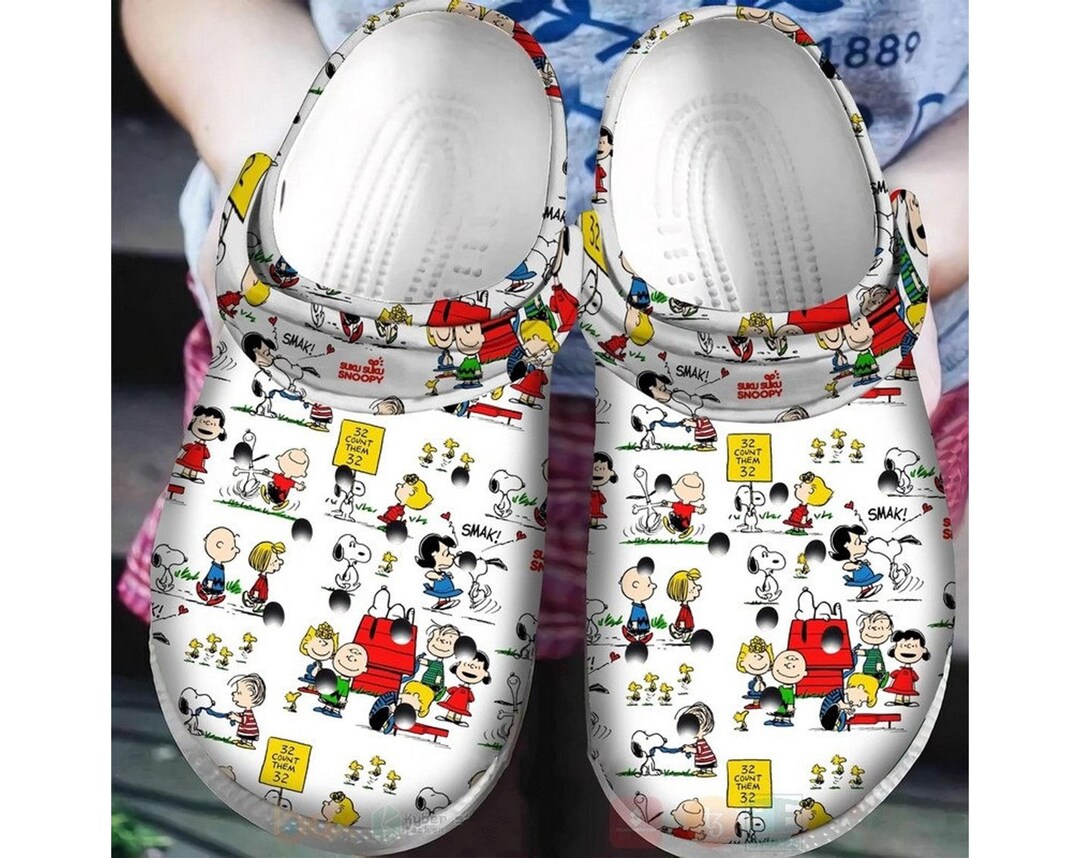 Cute Snoopy Crocs Clogs, Snoopy Cartoon Crocs, Cartoon Crocs, Snoopy ...