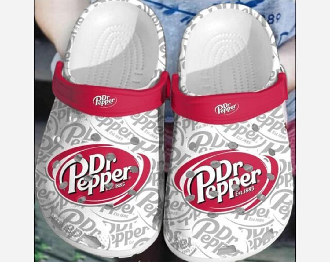 Dr Pepper Crocs Clogs, Dr Pepper Crocs, Carbonated Soft Drink Crocs, Dr ...