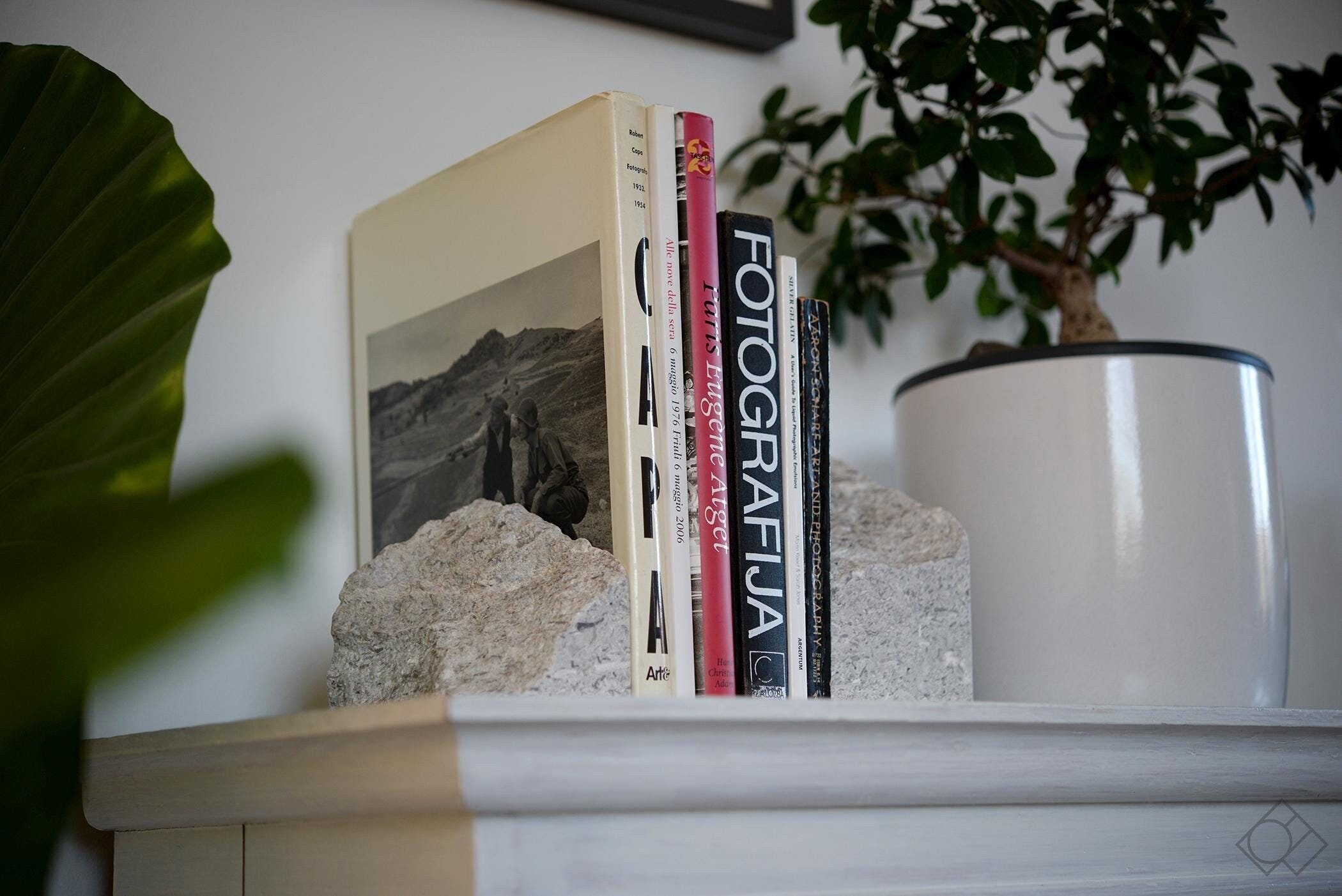 Natural Stone Book Holder / Karst Stone Bookends / Rustic Book Support ...