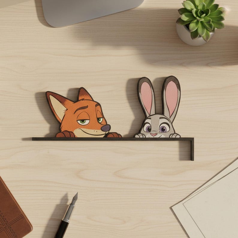 Disney Zootopia Nick Wilde Door Corner Sign, Judy Hopps and Nick Wilde ...