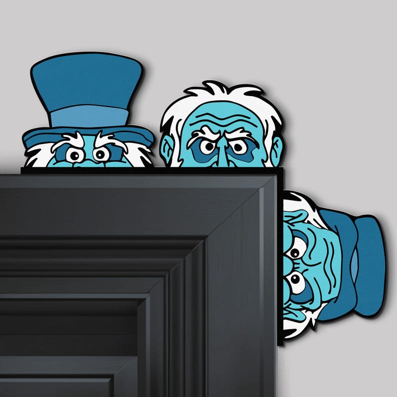 Disney Peeking Peeker Halloween Haunted Mansion Door Corner Sign ...