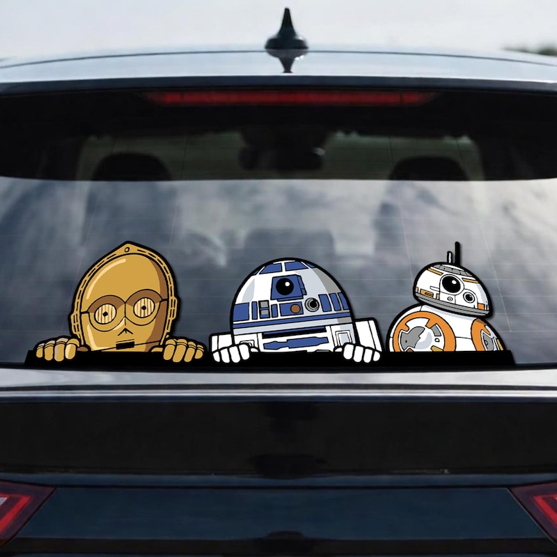 R2d2 and C 3po Car Decals - Etsy