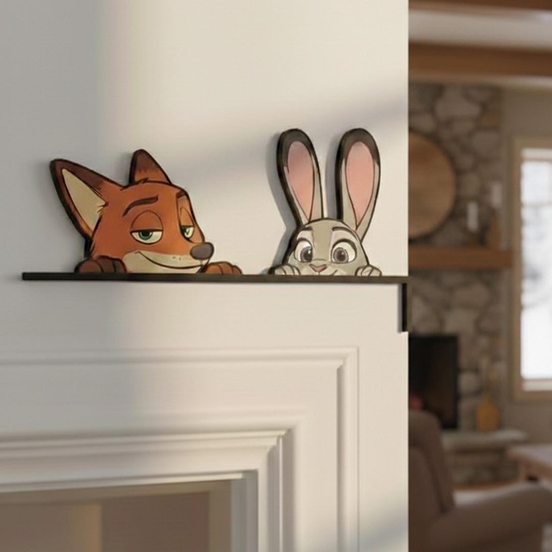 Disney Zootopia Nick Wilde Door Corner Sign, Judy Hopps and Nick Wilde ...
