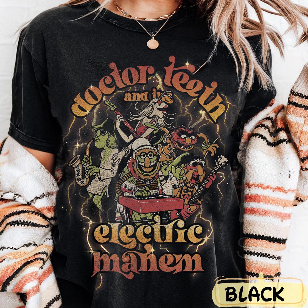 Disney Doctor Teeth and the Electric Mayhem Graphic T-shirt, Retro ...