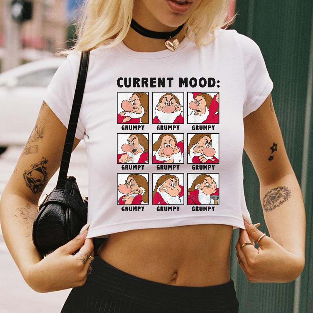 Grumpy Dwarf Current Mood Always Grumpy Baby Tee, Disney Snow White and ...