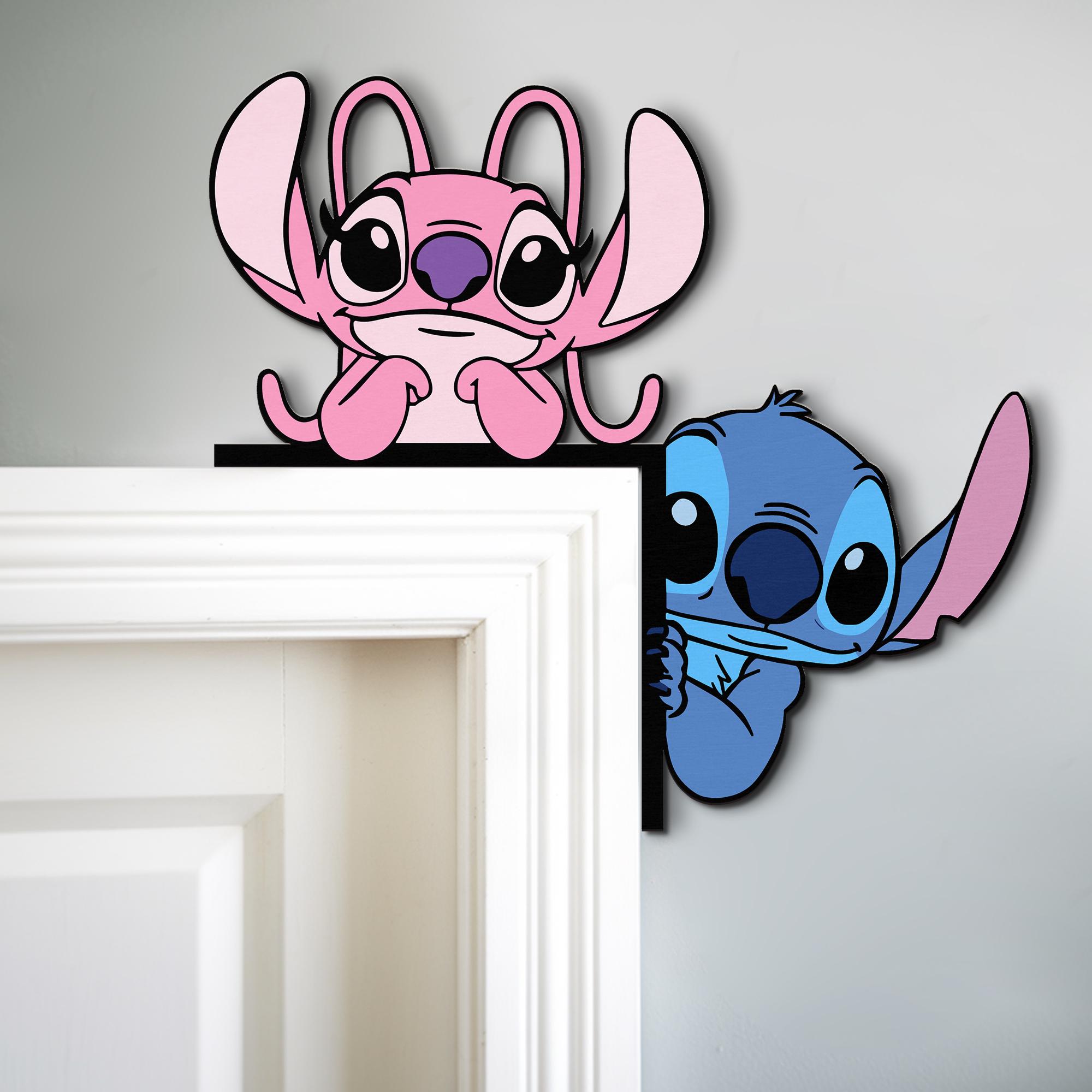 Disney Peeking Peeker Lilo and Stitch Door Corner Sign, Stitch and ...