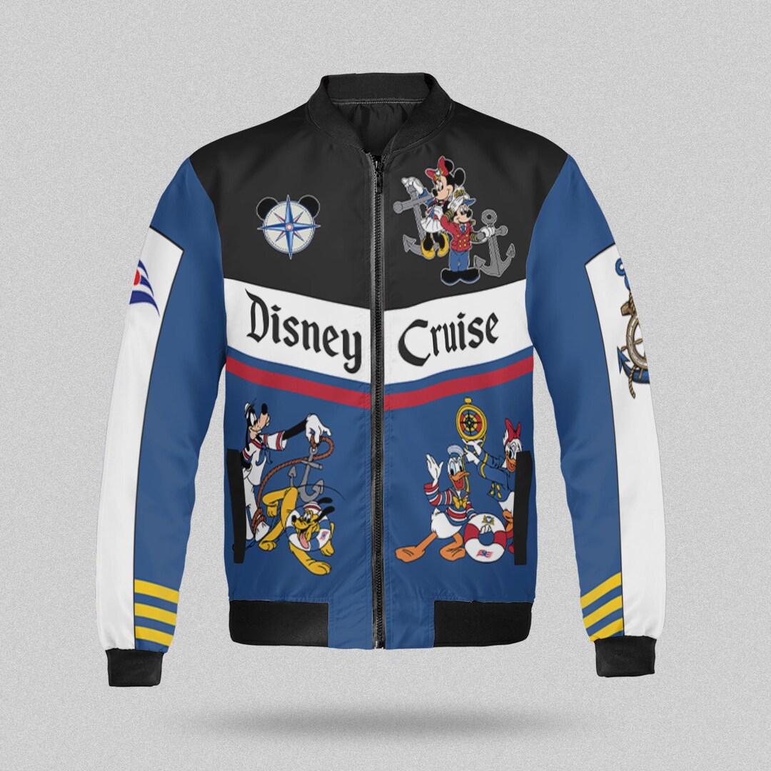 Mickey and Friends Disney Cruise Line Bomber Jacket, Mickey Minnie ...