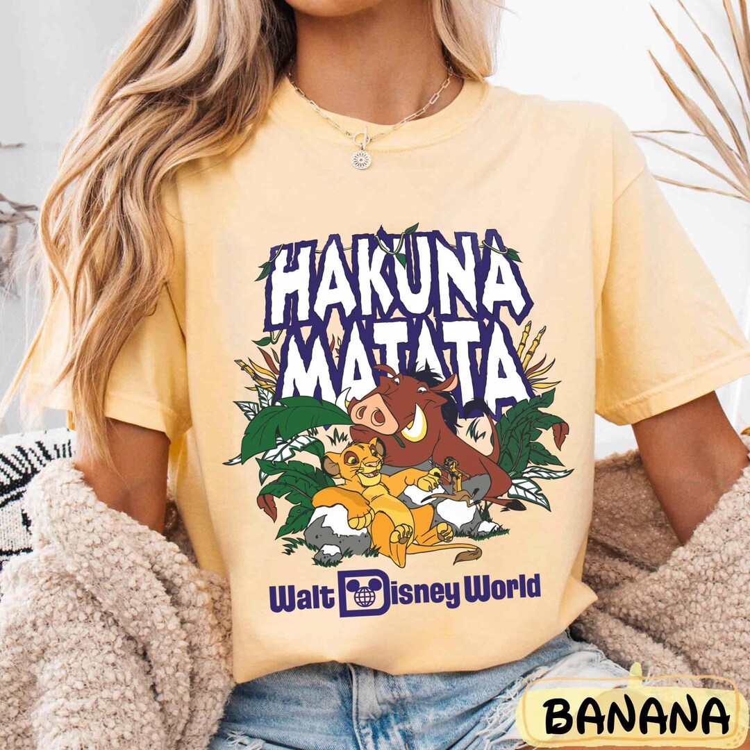 Disney the Lion King Simba Timon Pumba T-shirt, Hakuna Matata Tee ...