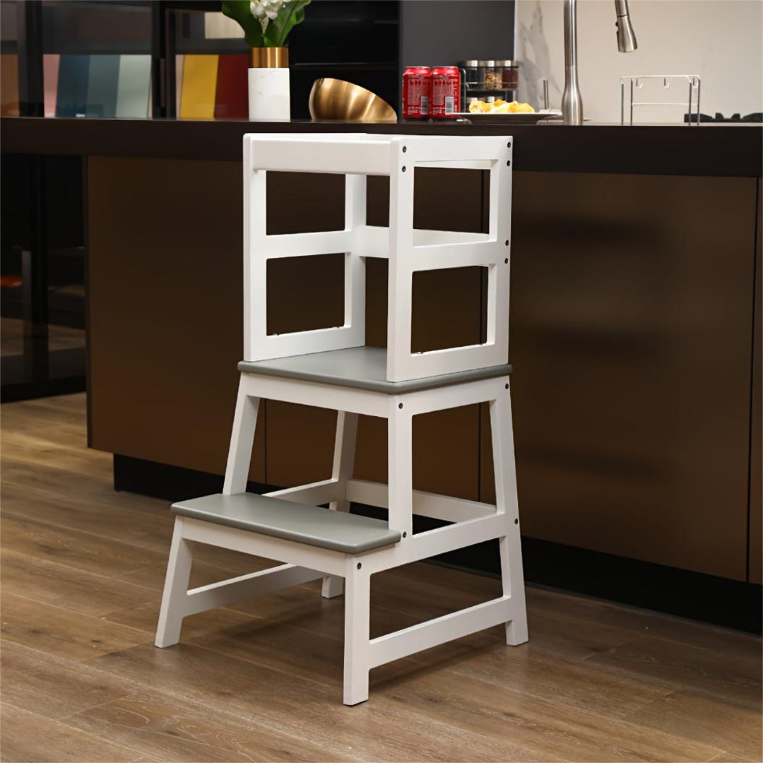 Kids Kitchen Step Stool Toddler Standing Tower Helper for Kitchen ...