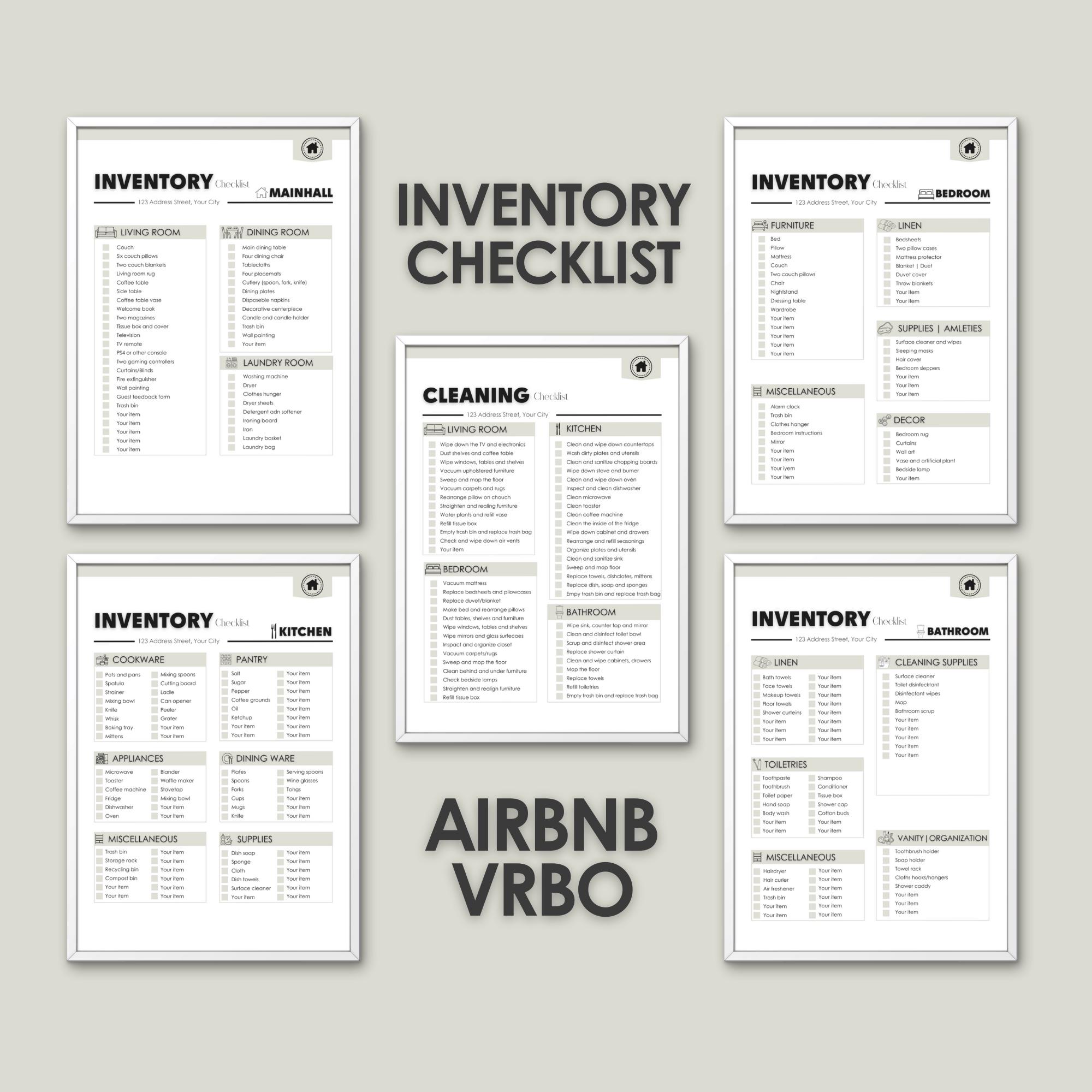 Ultimate Airbnb Inventory Organizer: Customize, Print, and Manage Your ...