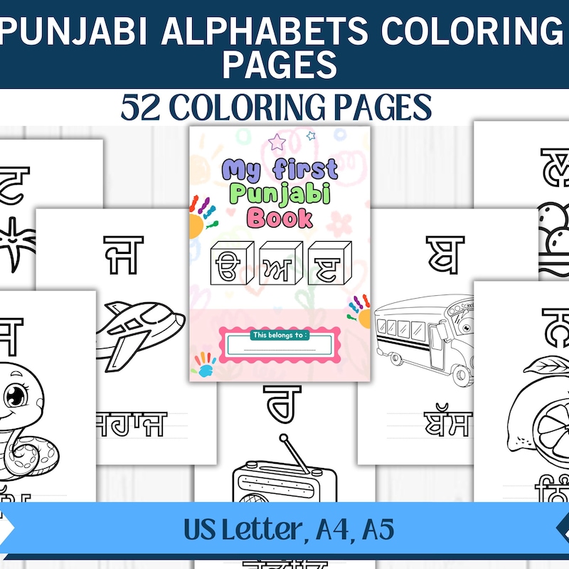 Kids Punjabi Activities - Etsy