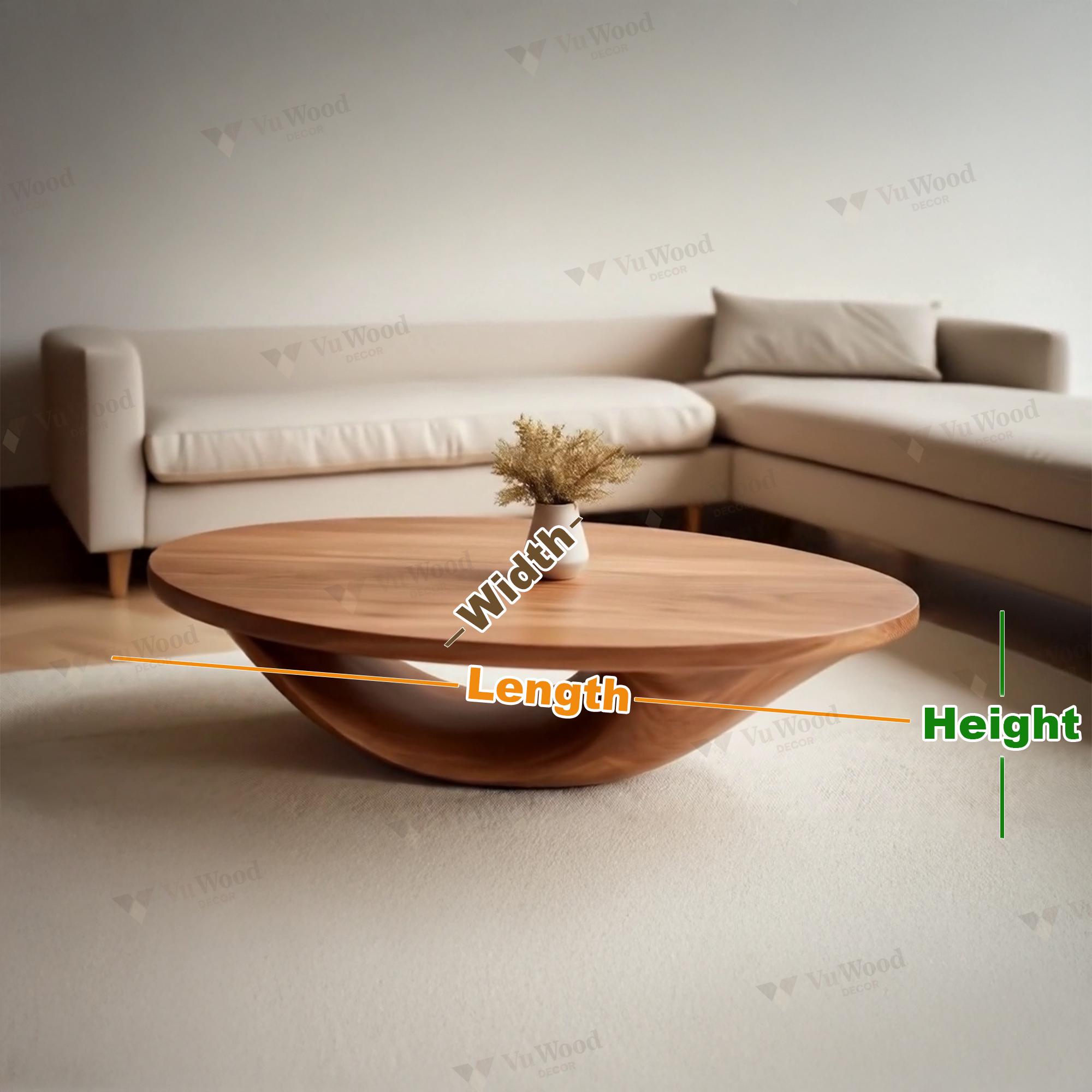 Handcrafted Coffee Table: Rustic Sculptural Wood Art - Etsy