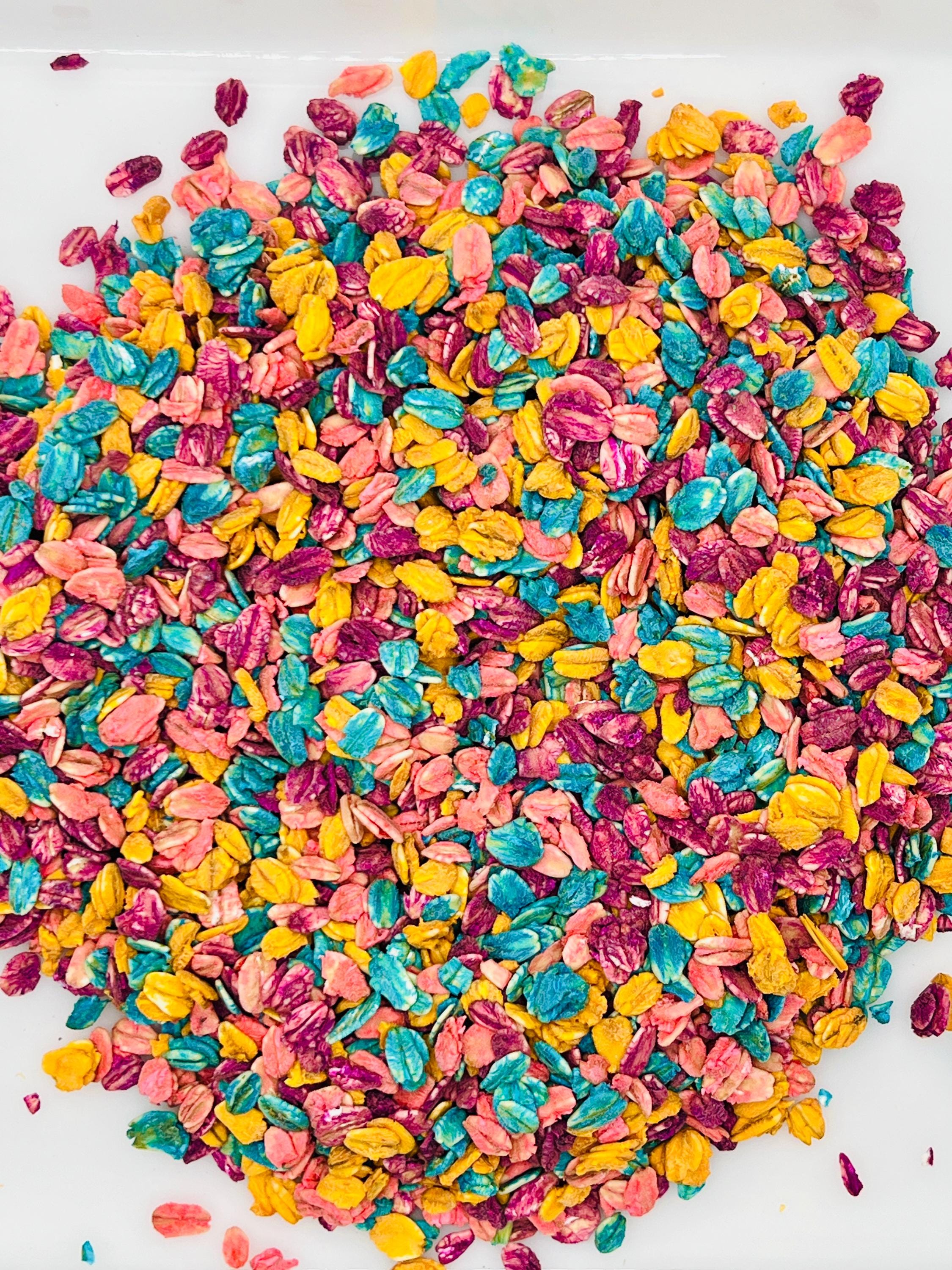 Colored Oats for Sensory Play. Mix for Sensory Play, Rainbow Sensory ...